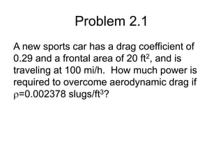 Vehicle Dynamics example problems.ppt