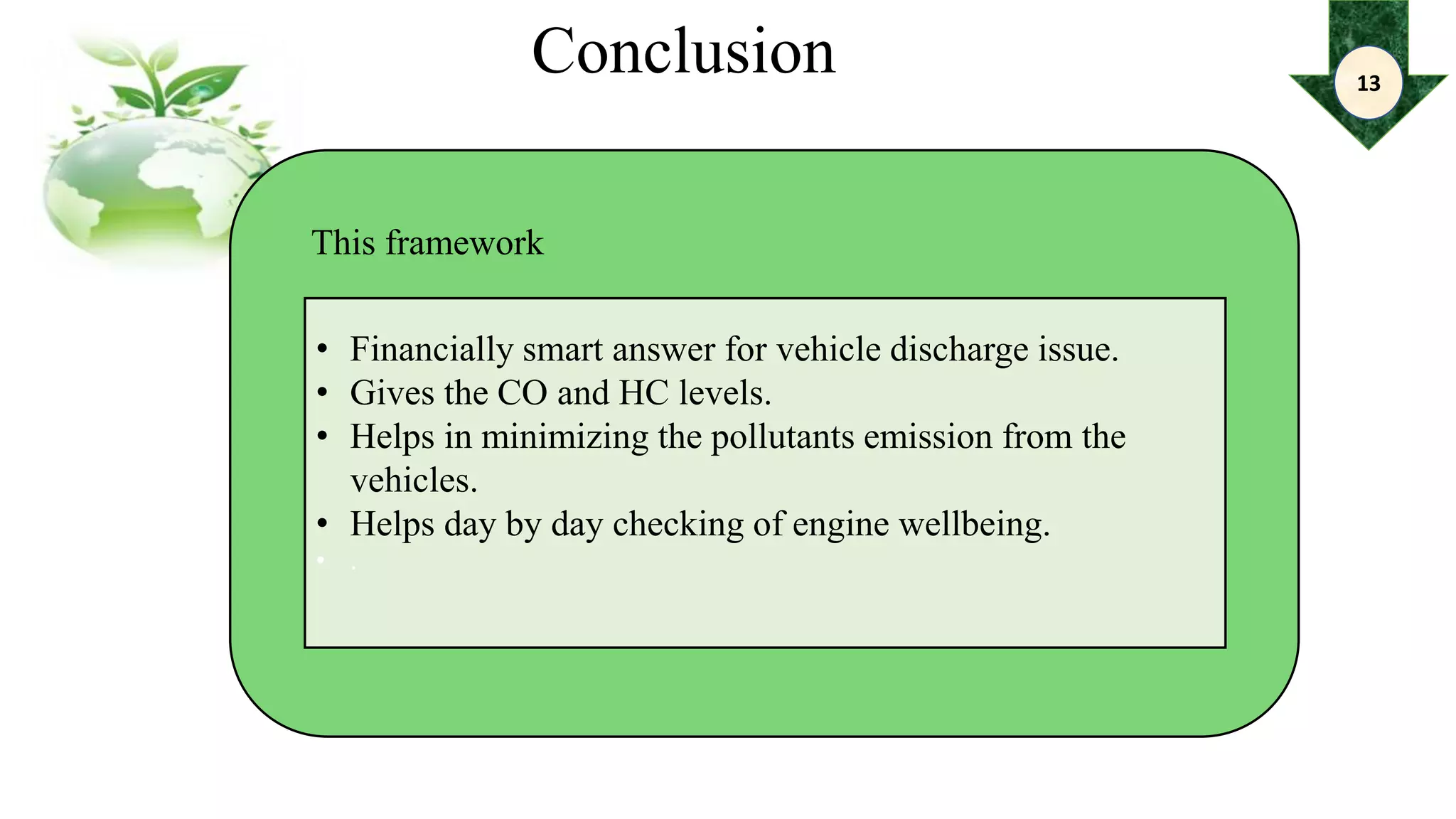 Vehicle Emission Testing System | PPTX
