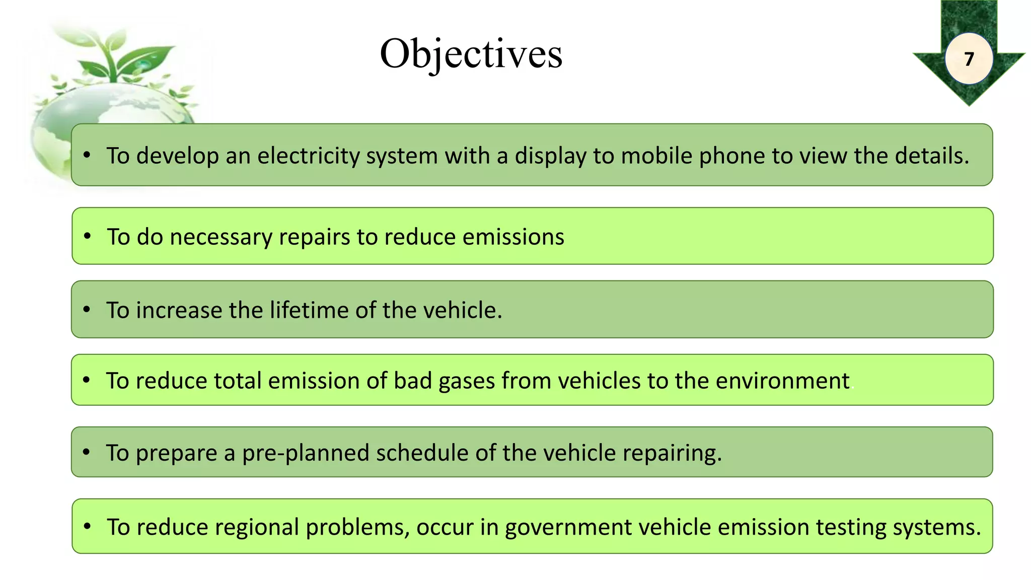 Vehicle Emission Testing System | PPTX