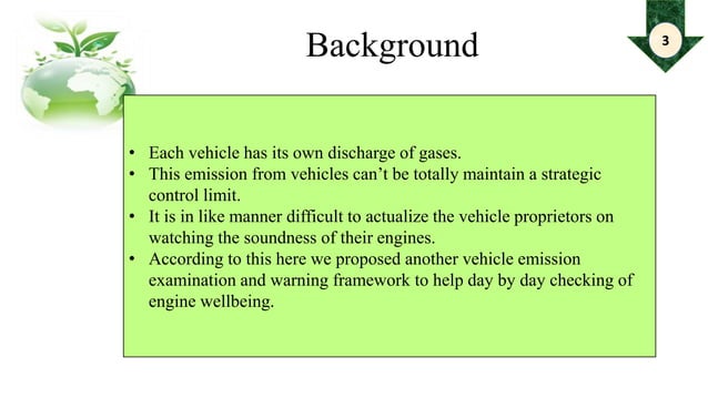 Vehicle Emission Testing System | PPTX
