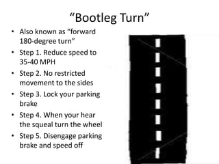 Vehicle evasion maneuvers | PPTX