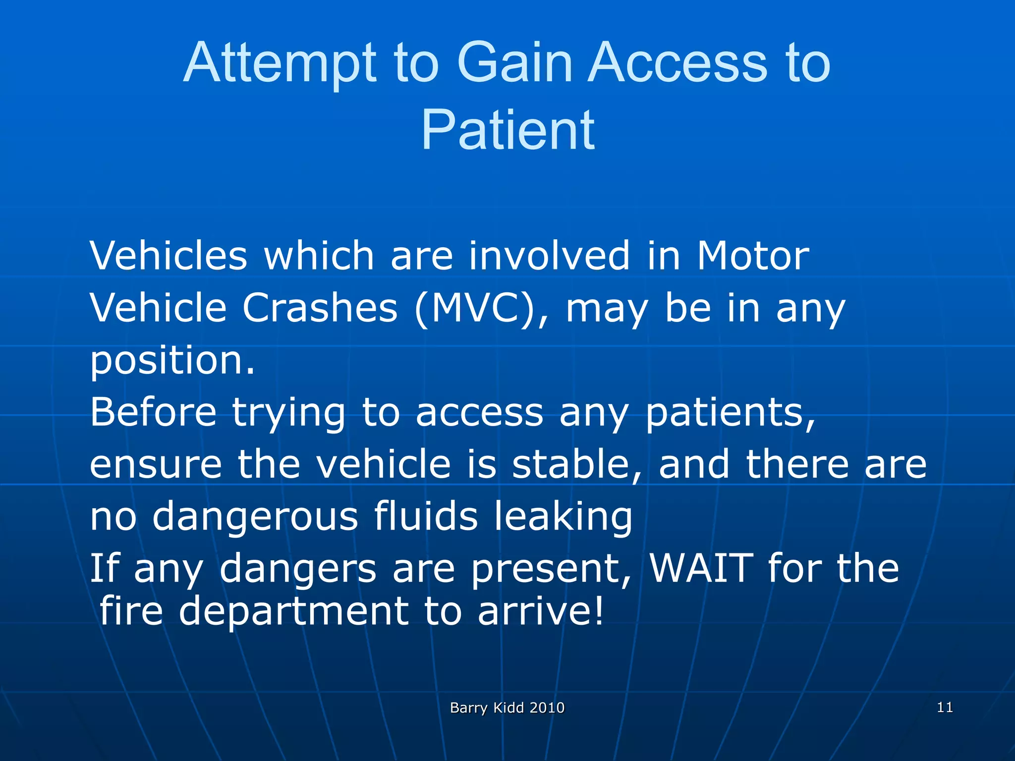 Vehicle extrication | PPT