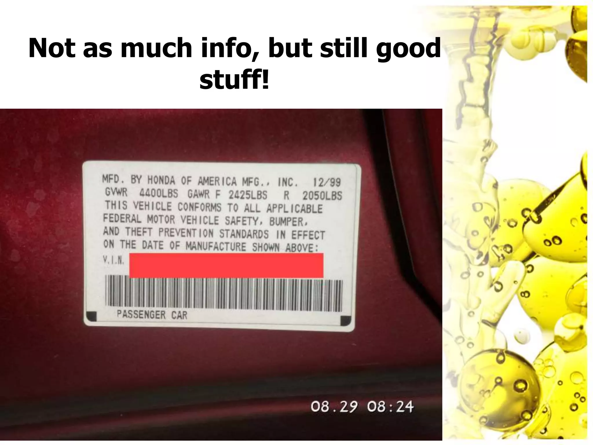 Vehicle identification numbers | PPTX