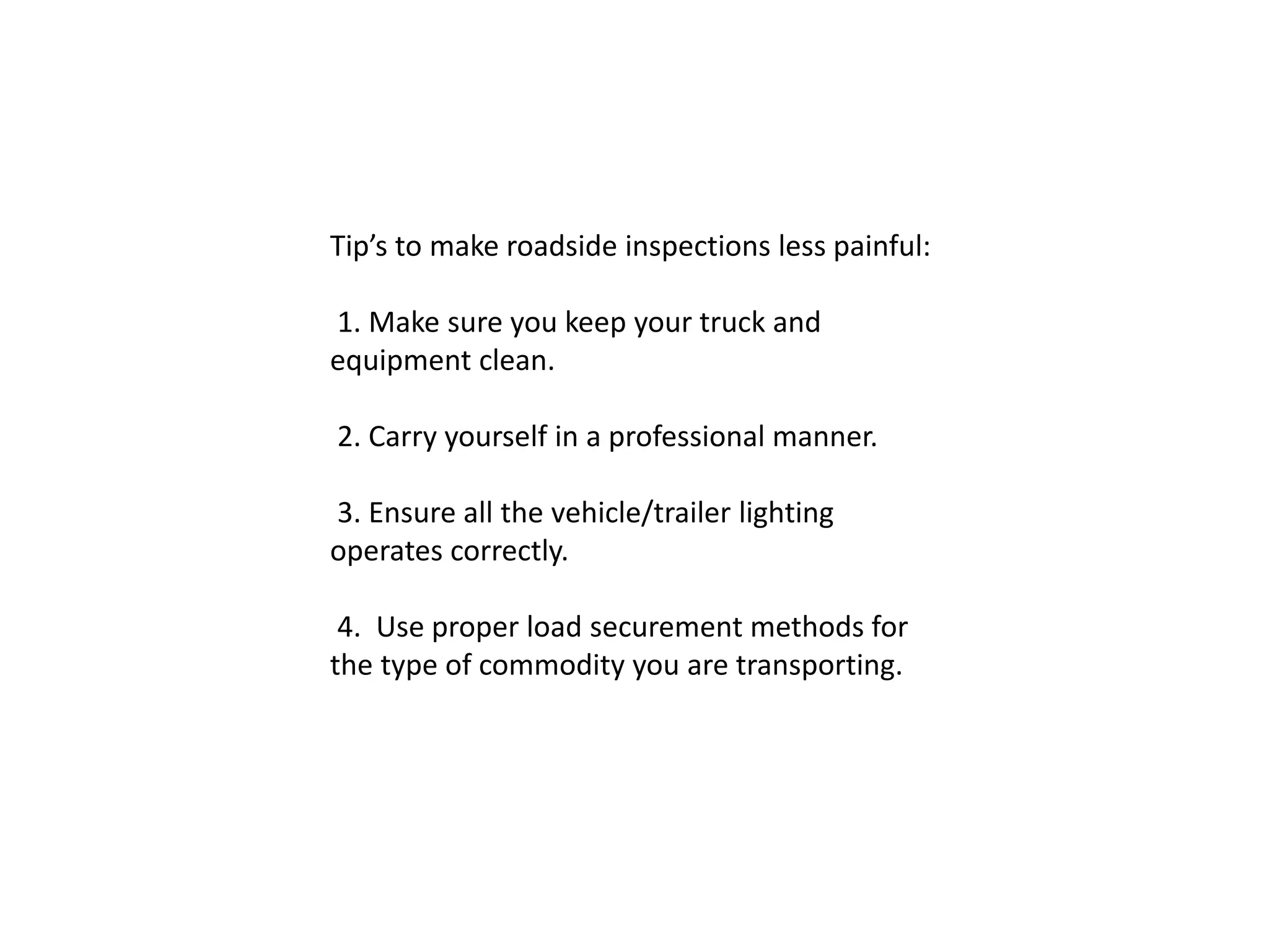 Vehicle inspection training | PPTX