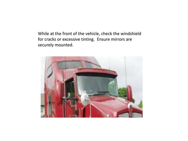 Vehicle inspection training | PPTX