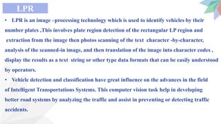 Vehicle license plate recognition | PPTX