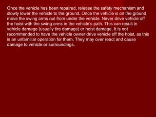 ONTAP - Vehicle Lift Safety | PPT