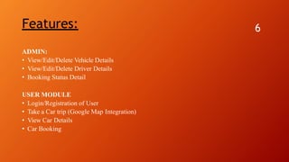 Vehicle management system | PPTX