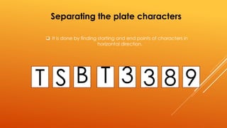 Vehicle number plate recognition using matlab | PPTX