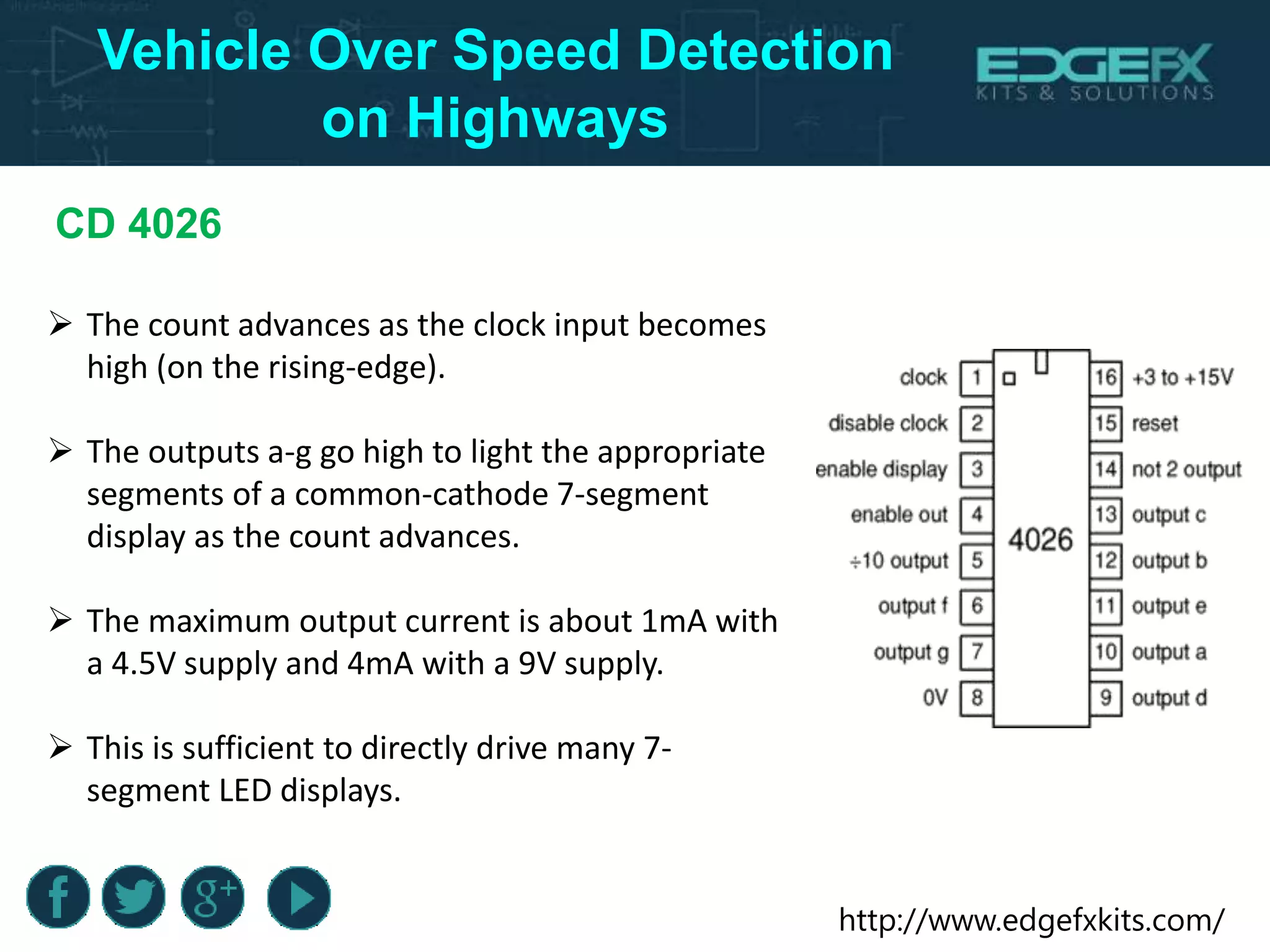 Vehicle Over Speed Detection on Highways | PPTX