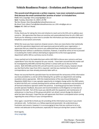 EMS Vehicle Readiness Project Development Report | PDF
