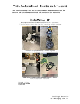 EMS Vehicle Readiness Project Development Report | PDF