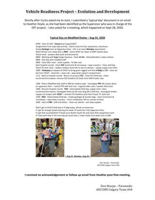 EMS Vehicle Readiness Project Development Report | PDF