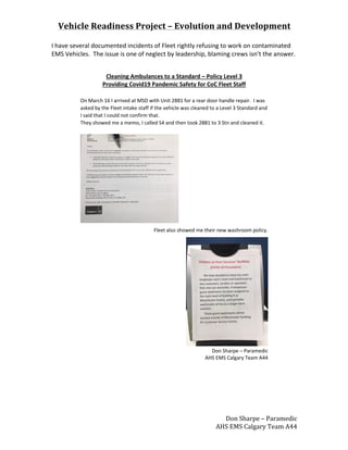 EMS Vehicle Readiness Project Development Report | PDF