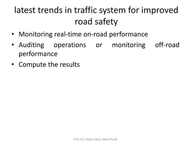 Vehicle safety system.pptx | Auto Safety Technologies | Auto Technology