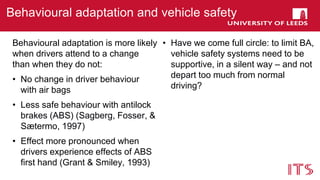Vehicle safety technologies - the human behind the wheel | PDF