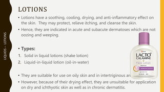 Vehicles and Formulations in Dermatology | PPTX | Skin Care | Beauty