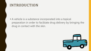Vehicles and Formulations in Dermatology | PPTX