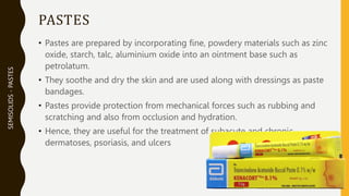 Vehicles and Formulations in Dermatology | PPTX | Skin Care | Beauty
