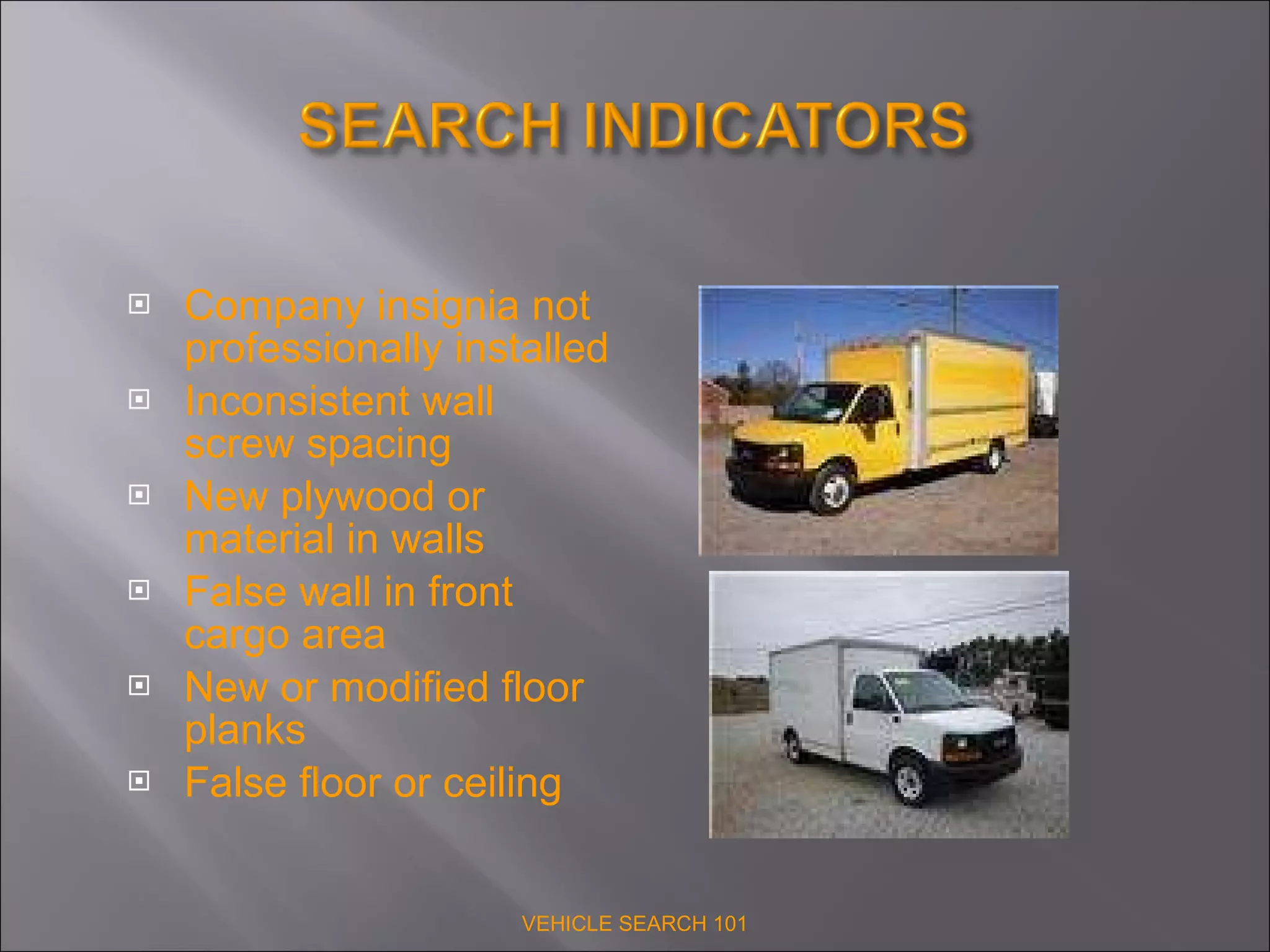 Vehicle Search 101 | PPT