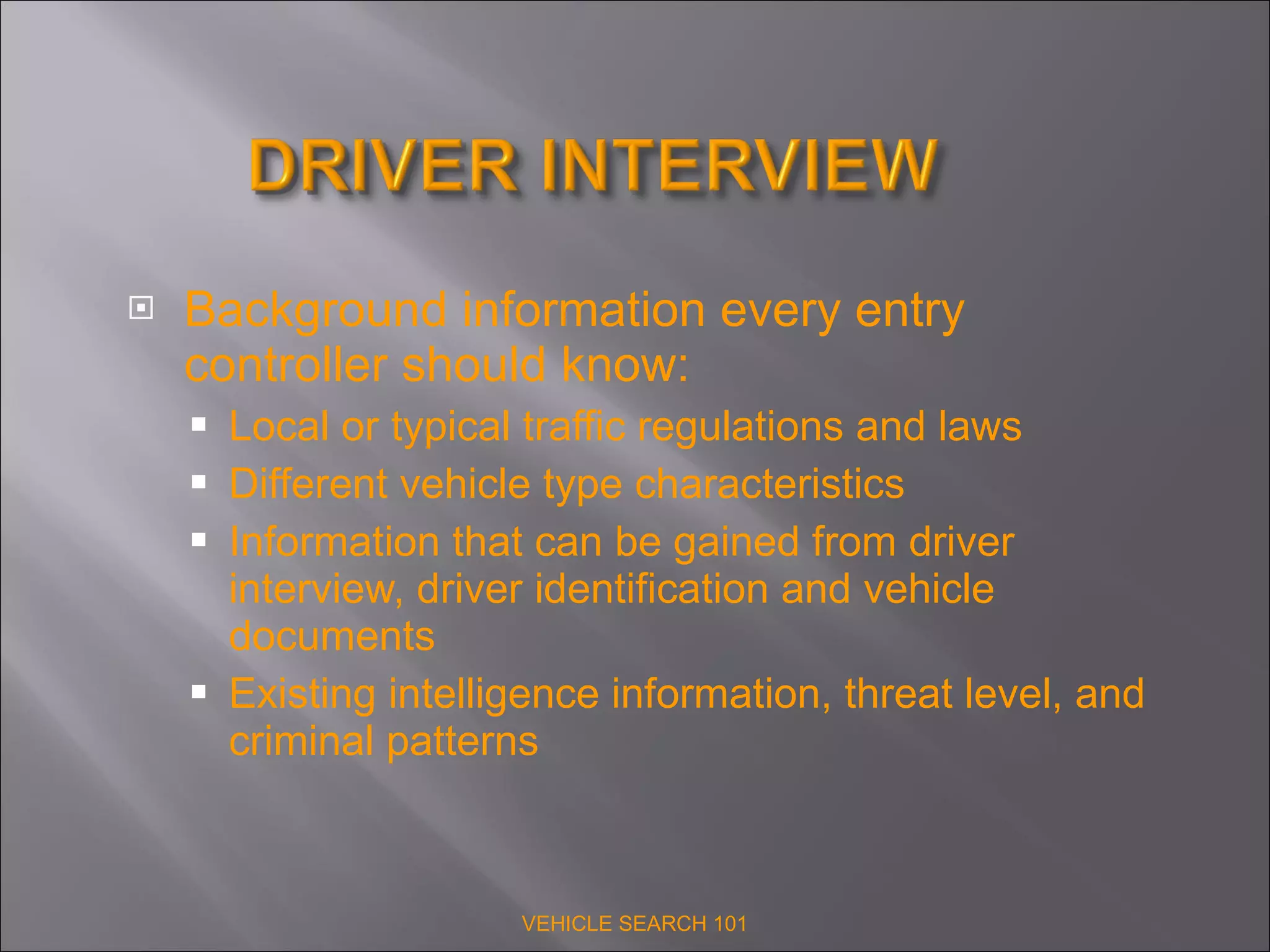 Vehicle Search 101 | PPT