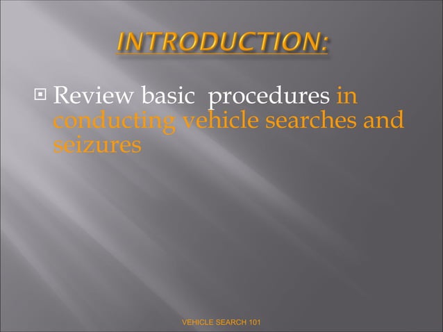 Vehicle Search 101 | PPT