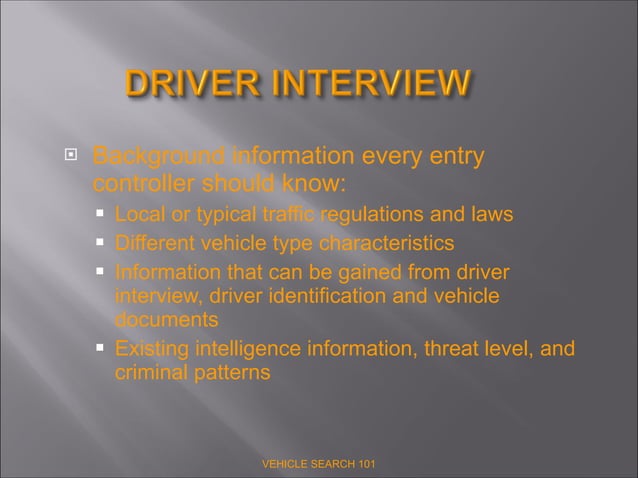 Vehicle Search 101 | PPT
