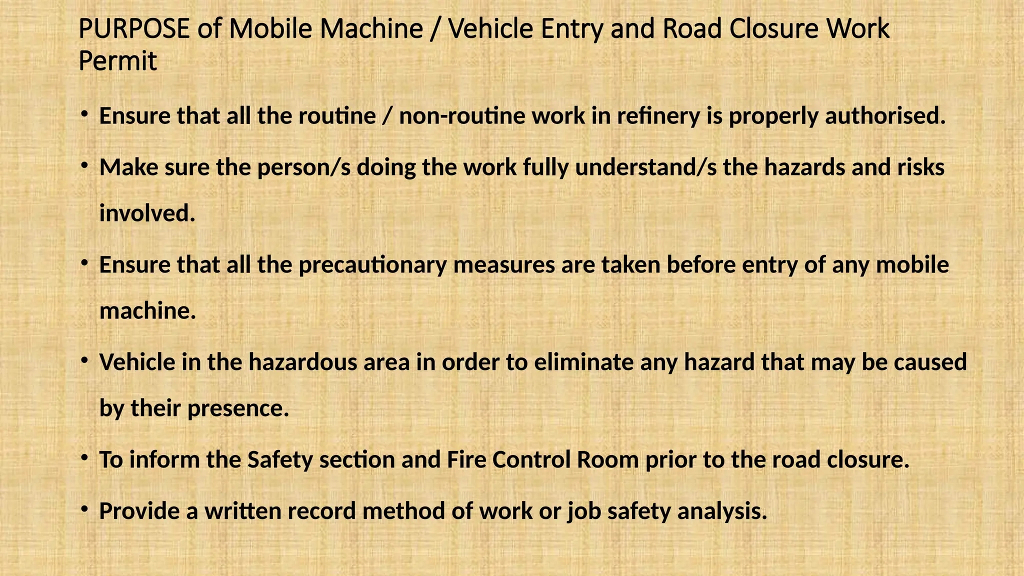 VEHICLES ENTRTY PERMIT.pptx gdfgfgdfdfdfd | PPTX