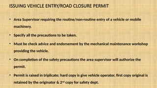 VEHICLES ENTRTY PERMIT.pptx gdfgfgdfdfdfd | PPTX