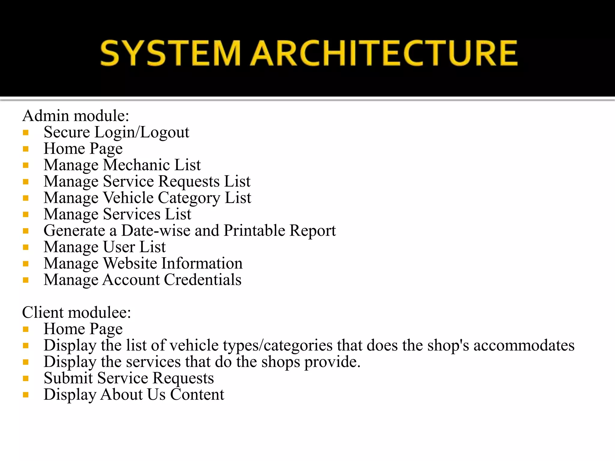 VEHICLE SERVICE MANAGEMENT SYSTEM USING WEB APPLICATION.pptx
