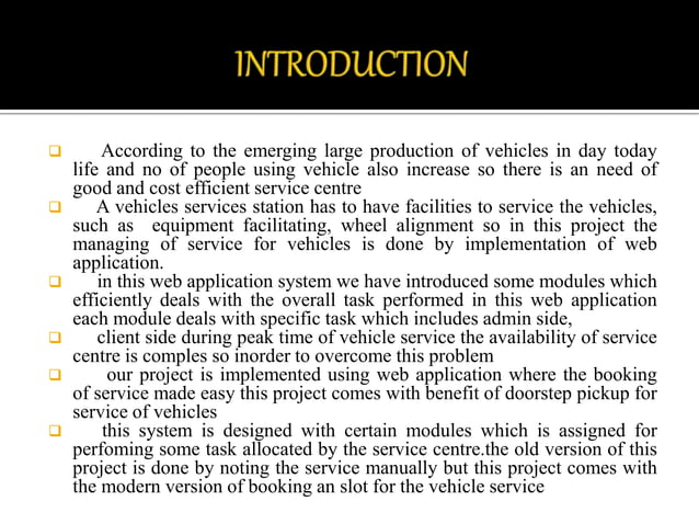 VEHICLE SERVICE MANAGEMENT SYSTEM USING WEB APPLICATION.pptx