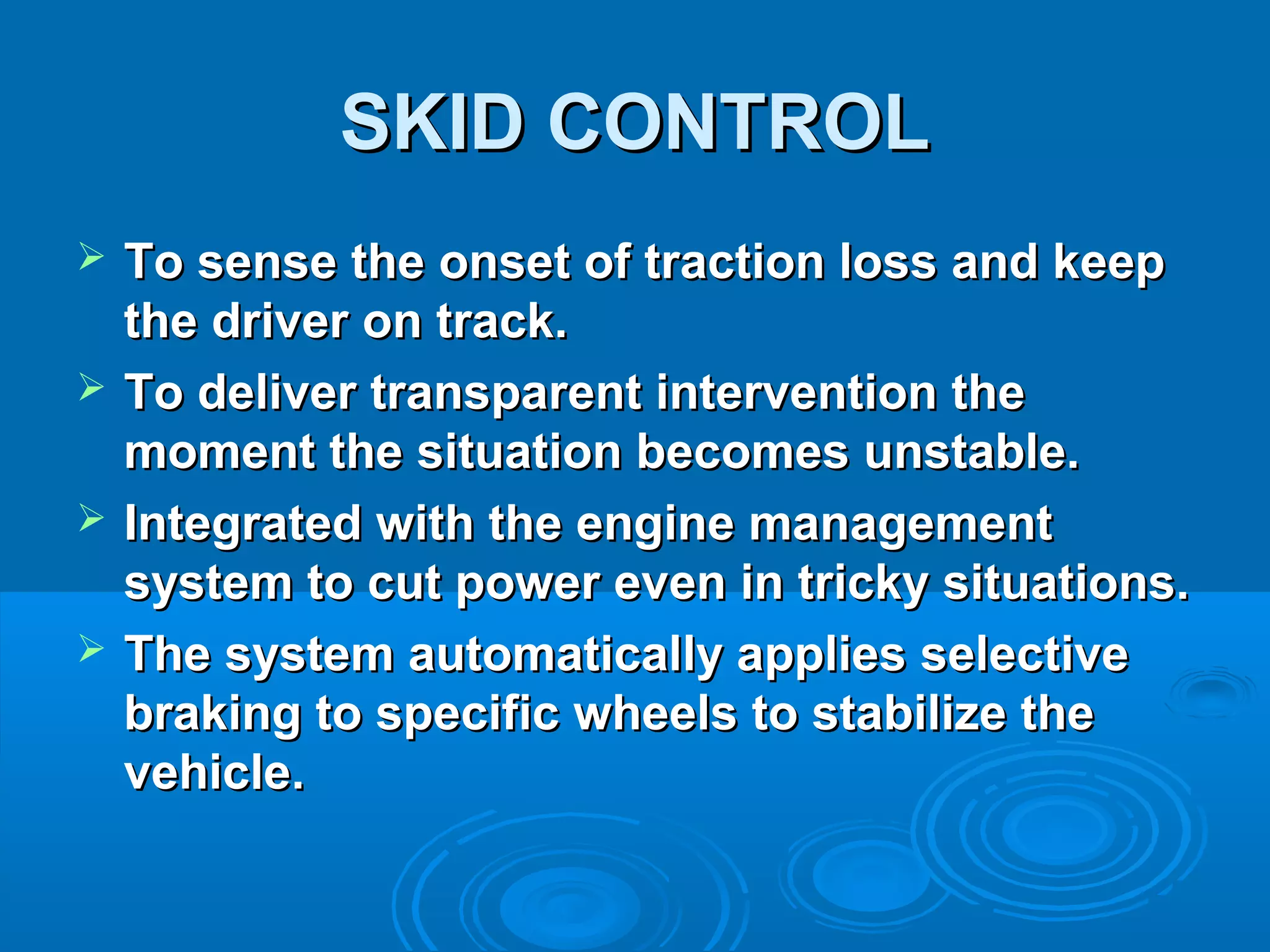 Vehicle skid control | PPT