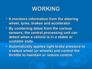 Vehicle skid control | PPT