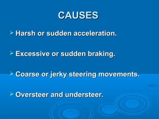 Vehicle skid control | PPT