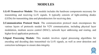 VEHICLE TO VEHICLE COMMUNICATION USING LI-FI TECHNOLOGY (2).pptx