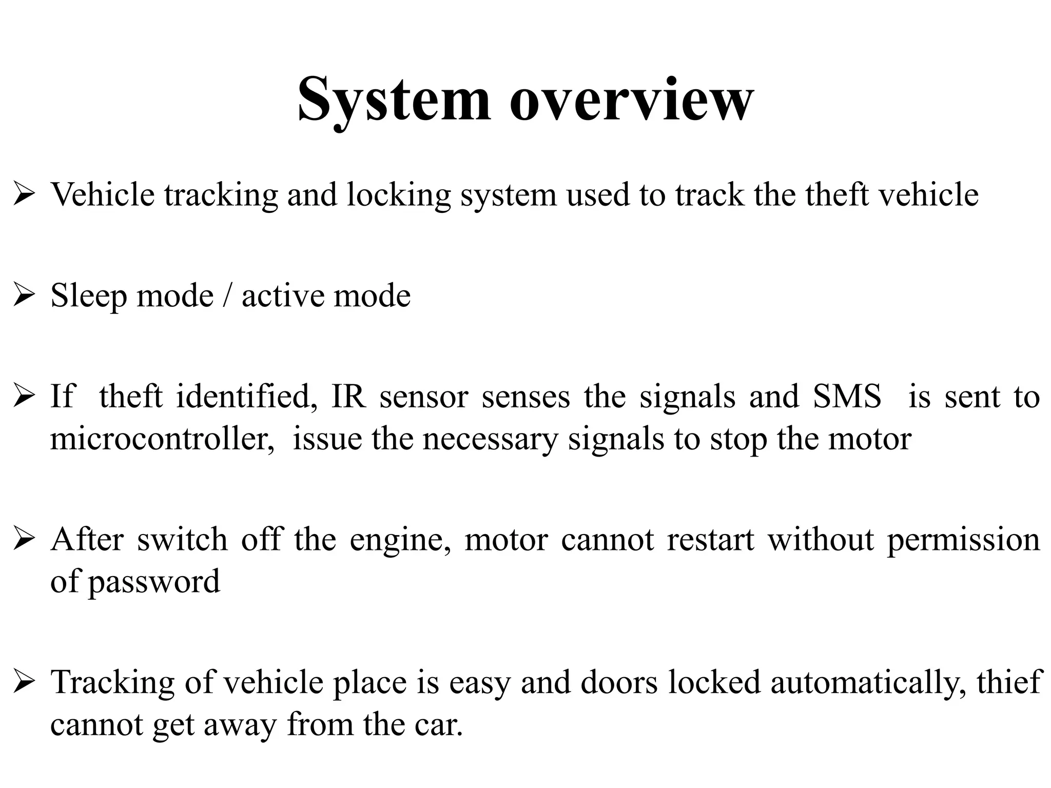 Vehicle tracking and locking system based on GSM and GPS | PPTX