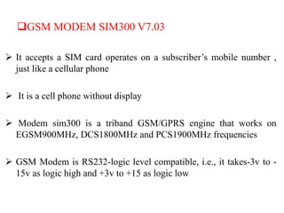 Vehicle tracking and locking system based on GSM and GPS | PPTX