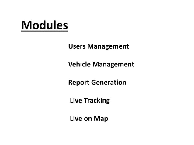 Vehicle tracking system using gps and google map | PPTX | Auto ...