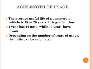 Vehicle valuation | PDF