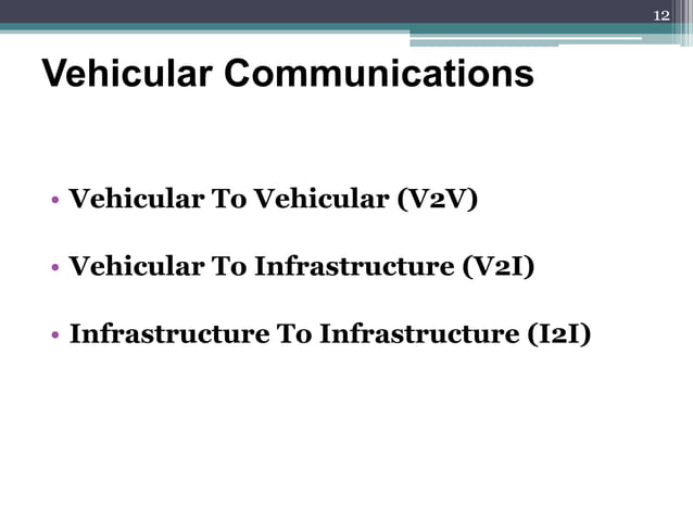 Vehicular ad hoc network - VANET | PPTX | Computer Networking | Computing