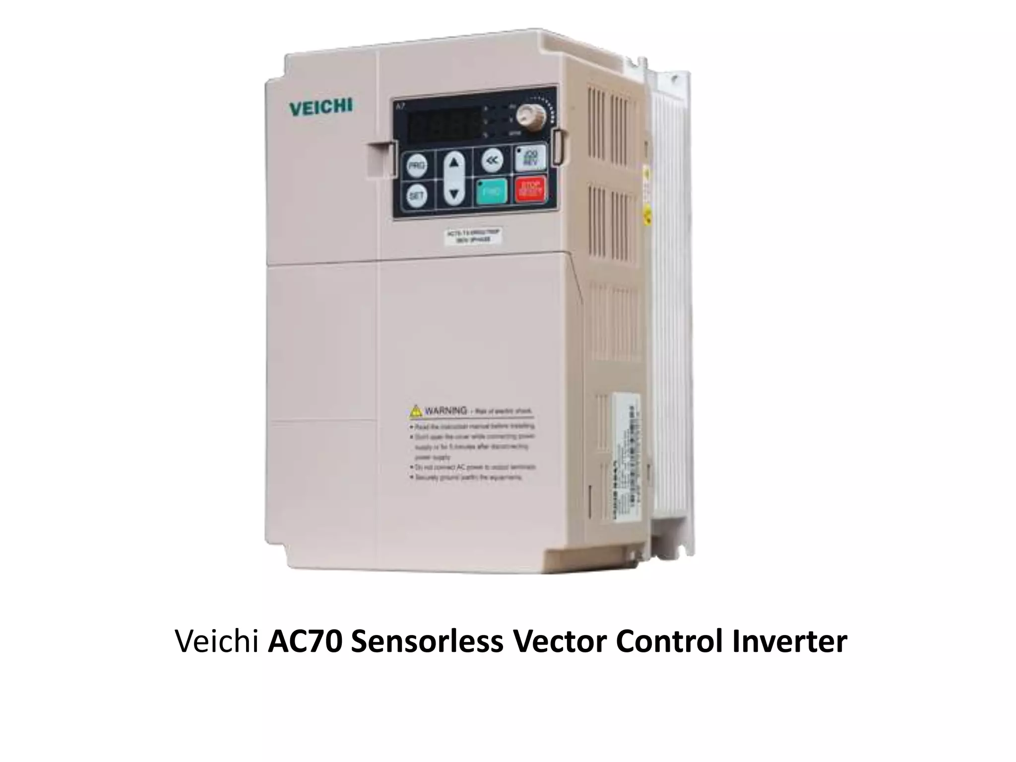 Veichi ac70 sensorless vector control inverter | PPT