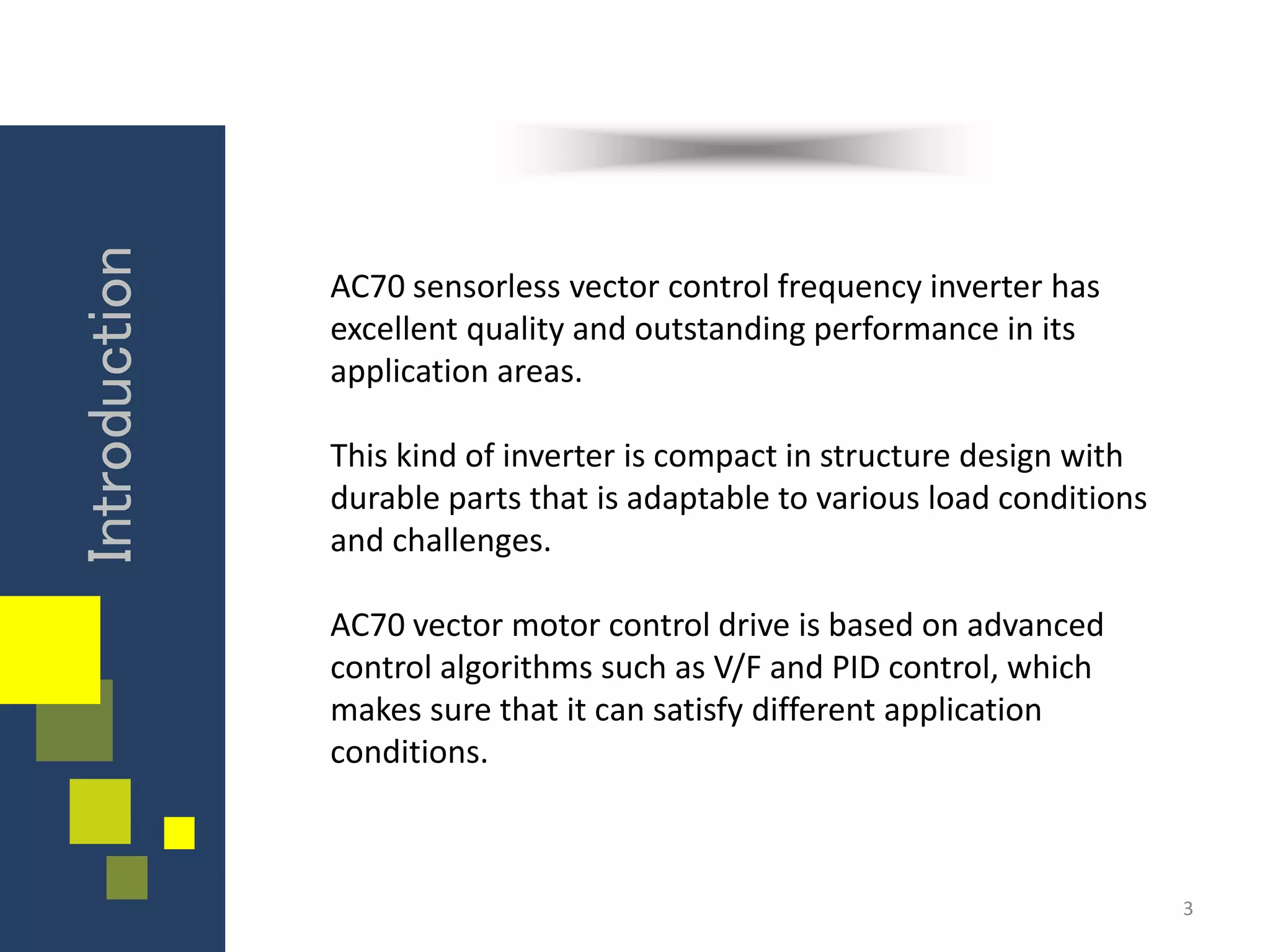 Veichi ac70 sensorless vector control inverter | PPT