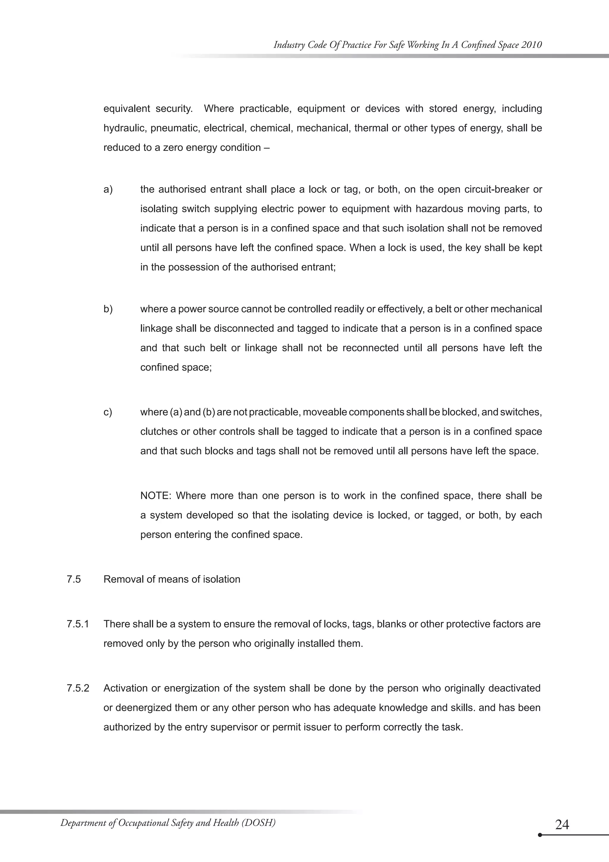 Ve icop confinedspace_2010 | PDF