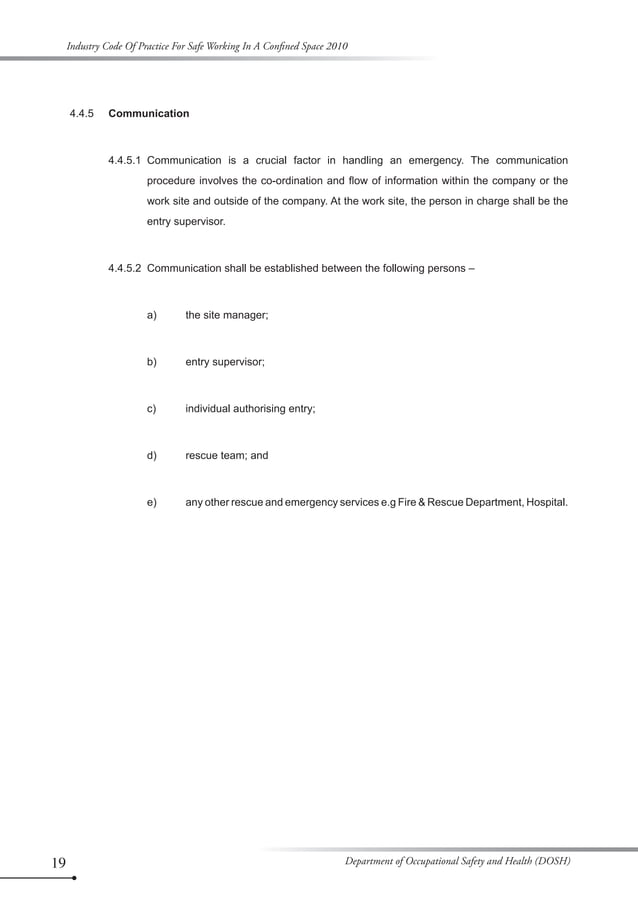 Ve icop confinedspace_2010 | PDF | First Aid | Injuries