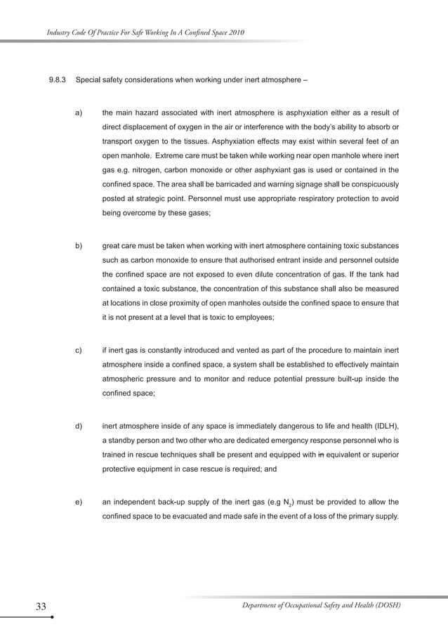 Ve icop confinedspace_2010 | PDF | First Aid | Injuries