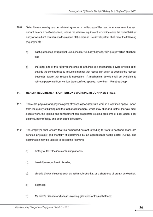 Ve icop confinedspace_2010 | PDF | First Aid | Injuries