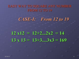 Veidic methods of squaring | PPT