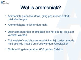 Veilig omgaan met ammoniak | PPT | First Aid | Injuries