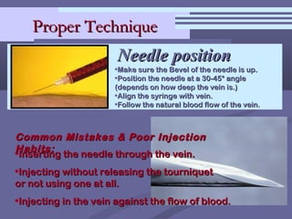 Vein care & safer injection tips | PPT