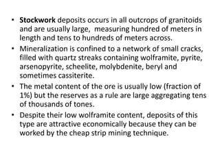 Vein deposits of tin and tungsten.pptx